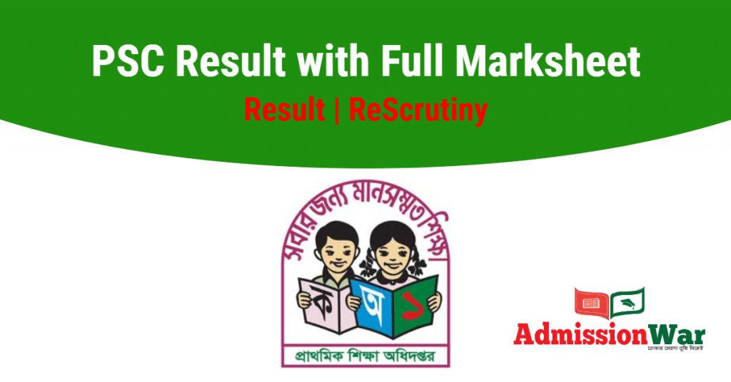 PSC Result 2019 Check With Full Marksheet | dperesult.teletalk.com.bd