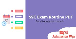 SSC Routine 2025 PDF Download (All Education Board) Admissionwar.com