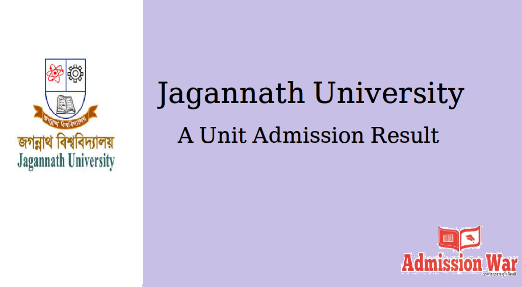 JNU A Unit Admission Result 2025 Admissionwar.com